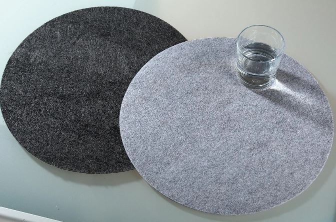 Erstaunlich Platzset Filz Grau Bild
