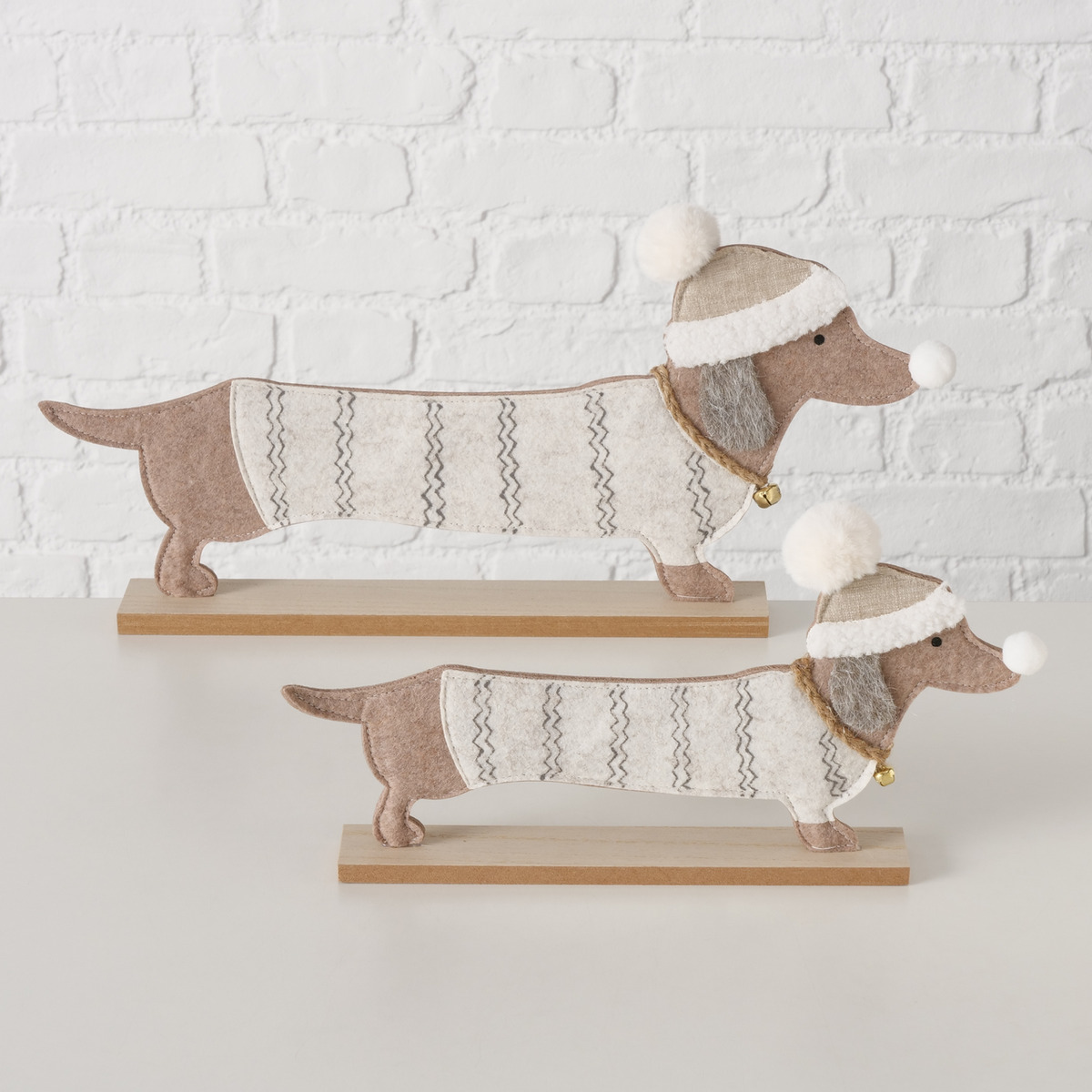 Boltze Figur Dackel - Beige,Cremeweiß | 175628..